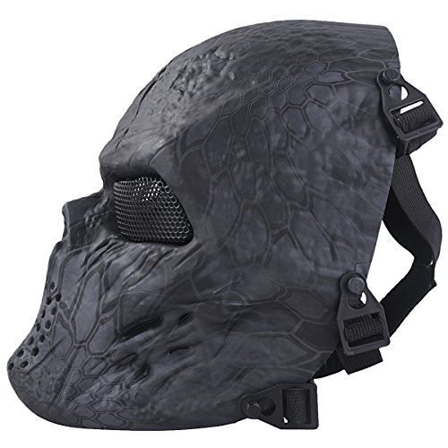 Outgeek Tactical Gear Airsoft Mask Typhon Camouflage Full Face Skull
